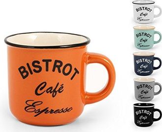 hOme Home 6 Tassen Kaffee Steineware Bistro ohne Teller cc120