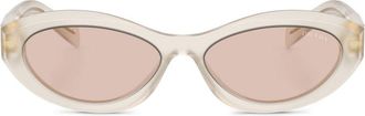 Prada Transparente Sonnenbrille - Nude