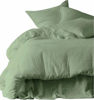 Haomy Housse de couette Dili en voile de coton Haomy
