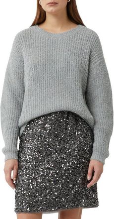 Comma Strickpullover mit Glitzerfäden