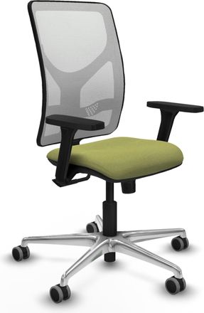 Piqueras y Crespo Schreibtischstuhl, Minzgr&uuml;n, mit 3D-Armlehnen, h&ouml;henverstellbare Lendenwirbelst&uuml;tze, ausgestattet mit 3 Positionen und Schneidschaum, Wei&szlig;/Olivgr&uuml;n