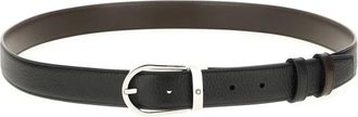 Montblanc Montblanc, Homme, Accessoires, Noir, Taille: ONE Size Ceinture r&eacute;versible en cuir Horseshoe