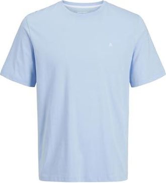 Jack & Jones Plus Size Jjepaulos Tee SS Crew Neck Noos Pls T-Shirt pour Homme (1 pi&egrave;ce), Chambray Blue., 6XL Grande Taille