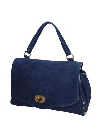 Gave Lux Sac à bandoulière en cuir véritable pour femme Made in Italy 37x22x15 cm GLX228104423FBG, bleu foncé, Taille unique