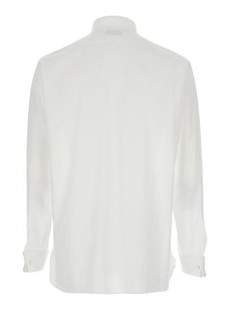 Tom Ford Mens Long-Sleeved Shirt White Cotton