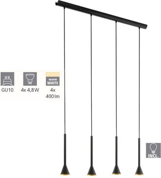 Eglo Suspension Cortaderas Lin&eacute;aire - Noir