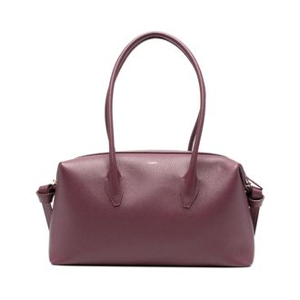 Yuzefi Femme, Sacs, Rouge, Taille: ONE Size Sac en Cuir Bordeaux avec Poignée Haut