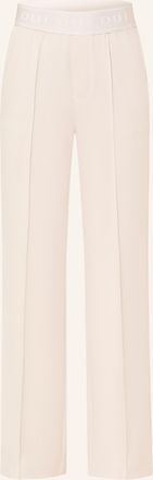 Oui Jerseyhose Lacy weiss