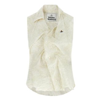Vivienne Westwood Femme, Blouses et Chemises, Beige, Taille: 36 FR Drunken Shirt