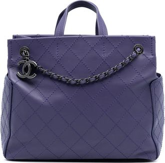 Chanel Hobo Bags - Medium CC Quilted Calfskin Pocket Tote - Gr. unisize - in Orange - f&uuml;r Damen