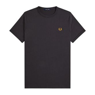 Fred Perry Ringer T-Shirt M3519 - - Tops - Herren - Grau - XL