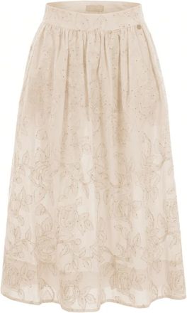 Liu Jo Femme, Jupes, Beige, Taille: 42 FR Gonna TS nav lunga