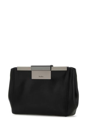 Max Mara Womens Black Leather Belt Bag Nero Marsupi
