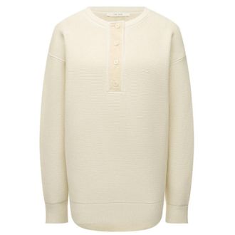The Row Button-Up Jumper - - Knitwear - Damen - Wei&szlig; - S