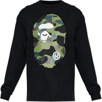 A Bathing Ape A Bathing Ape, Homme, Tops, Noir, Taille: XL Logo T-Shirt