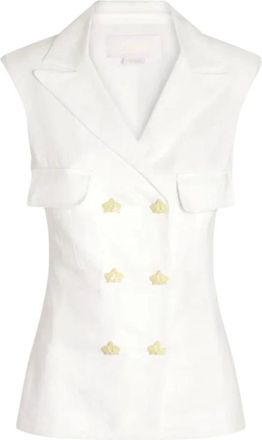 Genny Femme, Vestes, Blanc, Taille: 44 FR Blazer