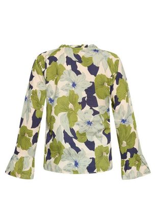 Cartoon R&uuml;schenbluse Damen mit Muster