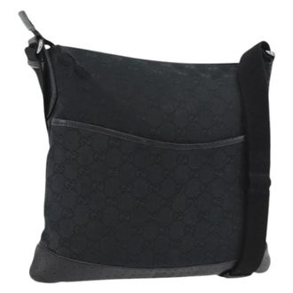 Gucci Pre-owned Canvas Cross Body Bag - - Pre-owned - Damen - Schwarzk - ONE SIZE