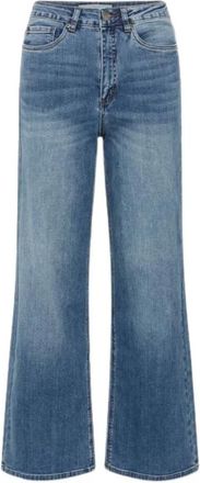 Kaffe KAmeadow HW Reg Fit Jeans - Femme - Jeans - Bleu - Taille: W32 L32