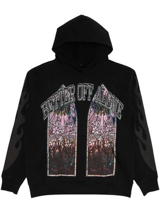 Who Decides War by Ev Bravado x A Boogie With Da Hoodie hoodie Better Off Alone BLACK - Noir