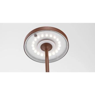 Zafferano Lampe LED Poldina Reverso Gris fonc&eacute; rechargeable IP65 ext&eacute;rieur, dimmable avec autonomie jusqu&agrave; 12 heures