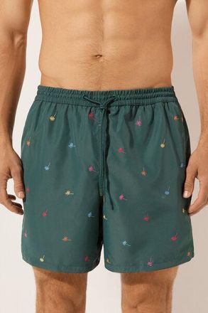 Calzedonia Bade-boxershorts Mit Muster F&uuml;r Herren Formentera Grun