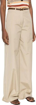 Max Mara Femme, Pantalons, Beige, Taille: 40 FR Wide Pantalons