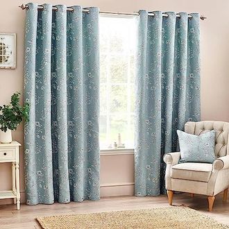 furn. Wylder Nature Sophia Botanische Jacquard-Vorh&auml;nge mit &Ouml;sen