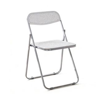 Generic Klappstuhl Camping Leicht Tragbar mit Metallrahmen Platzsparend Klappstuhl Klein Faltbar mit Lehne Klappst&uuml;hle Esszimmer Keine Montage Erforderlich(Wh