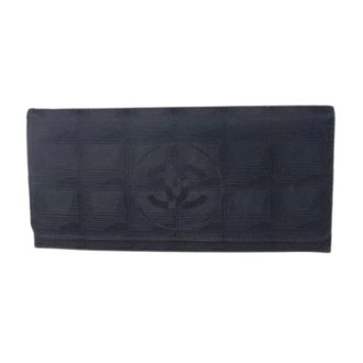 Chanel Pre-owned New Travel Line Long wallet (bi-fold) - Femme - Pre-owned - Noir - Taille: ONE Size