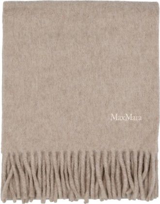 Max Mara Femme, Accessoires, Beige, Taille: ONE Size &Eacute;charpe en cachemire