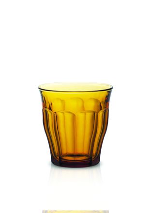 Duralex Picardie Tumbler, bernsteinfarben, 6 Stück, (6 x 25cl)