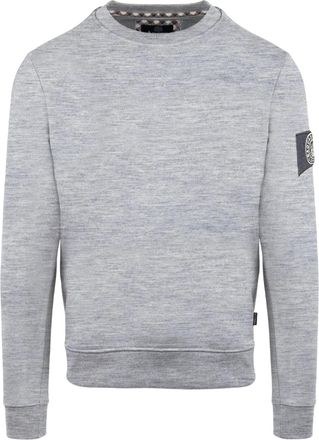 Aquascutum Sweatshirt f&uuml;r Herren, Gerippter Kragen (Grau)
