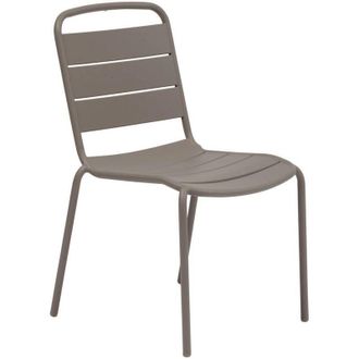 Hesperide Chaise de jardin empilable Alegoria caf&eacute; - Hesp&eacute;ride