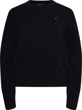 Polo Ralph Lauren Femme, Pulls, Bleu, Taille: 40 FR Maille ras du cou