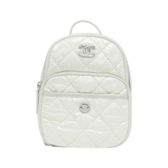 Chanel Pre-owned Nylon Backpack - - Pre-owned - Damen - Wei&szlig; - ONE SIZE
