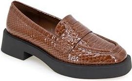 Kenneth Cole Reaction Mocassins Surrey pour femme, Serpent caf&eacute;, 39.5 EU