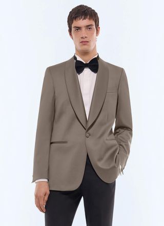 Fursac Veste de smoking col ch&acirc;le en laine - Taille 46 - Homme
