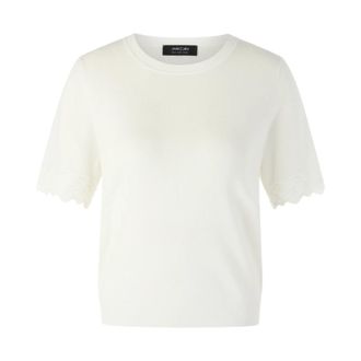Marc Cain Kurzarm-Feinstrickpullover - - Knitwear - Damen - Wei&szlig; - XS