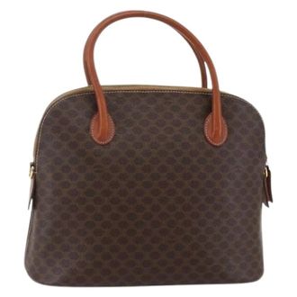 Celine Sac &agrave; main en toile Pre-owned - Femme - Pre-owned - Brun - Taille: ONE Size