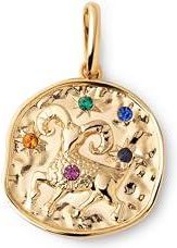 Singularu Charm Organic Colors Zodiaque. Pendentif en laiton avec finition plaqué or 18 kt. Combinable avec collier. Bijoux pour femme. Bélier