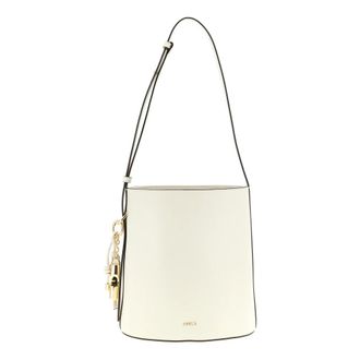 Furla Femme, Sacs, Blanc, Taille: ONE Size Small Roxie Bucket Bag