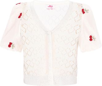 Mymo Strickjacke Frauen cremefarben