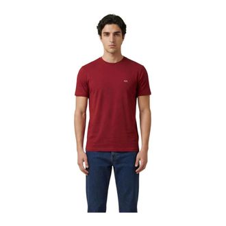 A|X Armani Exchange Homme, Tops, Rouge, Taille: XS T-shirt en coton &agrave; manches courtes et col rond