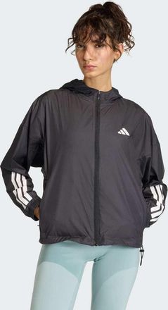 adidas Hyperglam - Veste coupe-vent &agrave; 3 bandes - Noir