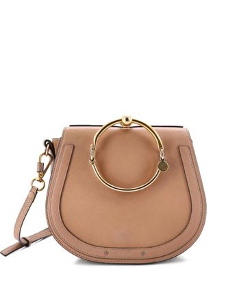 Chlo&eacute; Nile Leather Medium crossbody bag - Braun