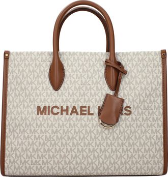 Michael Kors Sacs &agrave; main Mirella Femme Tissu Beige/Marron
