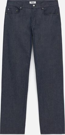 Arket Und Barbour Gewachste Loose Straight Jeans -Blau