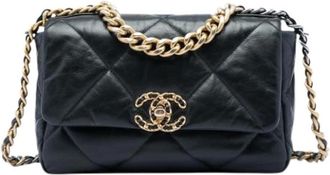 Chanel Pre-owned 19 Sac Bandouli&egrave;re - Femme - Pre-owned - Noir - Taille: ONE Size