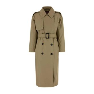 Max Mara Femme, Manteaux, Vert, Taille: 36 FR Charme Trench Coat